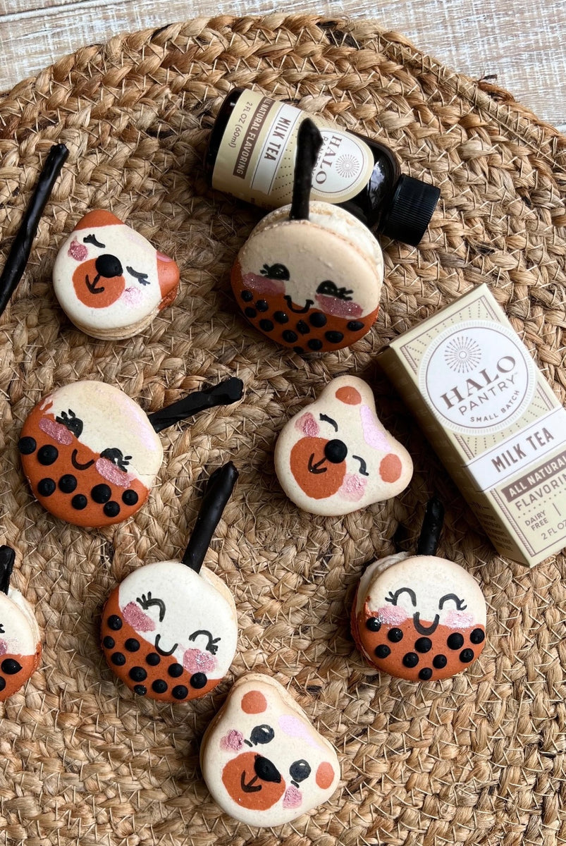 Cute Brown Sugar Milk Tea Boba Macarons – HALO PANTRY